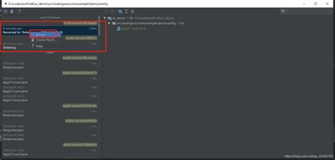 Idea恢复误删除的类文件idea不小心把class文件删了怎么办 Csdn博客