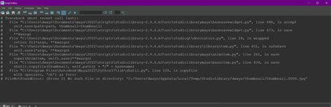 Error While Saving Maya Command Error · Issue 391 · Krathjen
