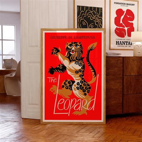 Guiseppe Di Lampedusa The Leopard Book Cover Poster 1960 B Tiktok Shop