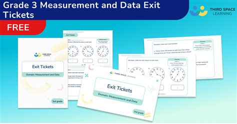 FREE Exit Tickets Grade Measurement And Data