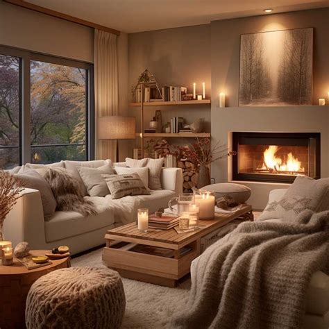 Cozy Warm Aesthetic Living Room