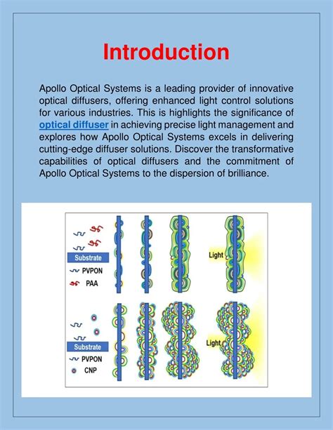 Ppt Dispersion Of Brilliance Optical Diffusers For Enhanced Light Control Powerpoint