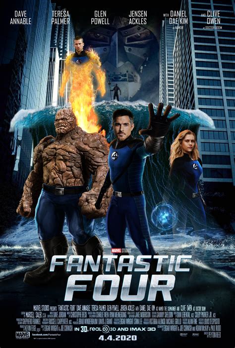 Marvels Fantastic Four Movie Poster 2 Libri Di Fumetti Live Action