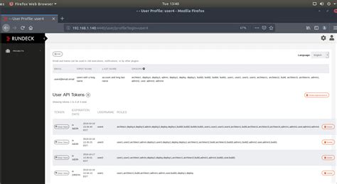 GUI Unable To Delete User API Tokens With Large Role List Issue
