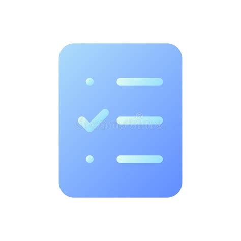 Survey Pixel Perfect Flat Gradient Two Color Ui Icon Stock Vector