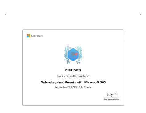 Nisit Patel On Linkedin Today I Earned My Defend Against Threats With