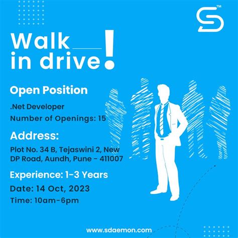 Sdaemon Infotech Pvt Ltd On Linkedin Walkin Interview Dotnet Dotnetdeveloper