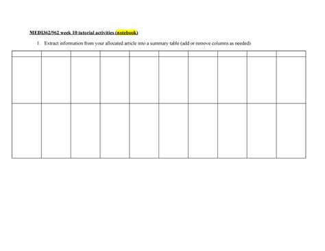 medi352 362 962 week 10 activities medi362 962 week 10 tutorial
