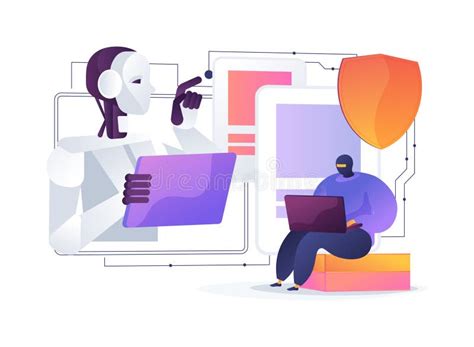 Ai Powered Fraud Detection Abstract Concept Vector Illustration Stock Illustration