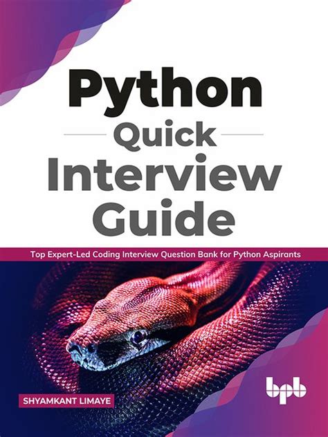 Python Quick Interview Guide By Shyamkant Limaye Bookfusion