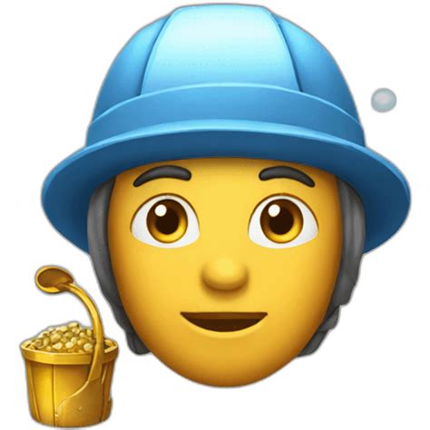 Gold Mining Under Snow Emoji Ai Emoji Generator