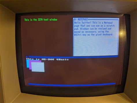 IBM PC Running In Dual CGA Column Mode R Vintagecomputing
