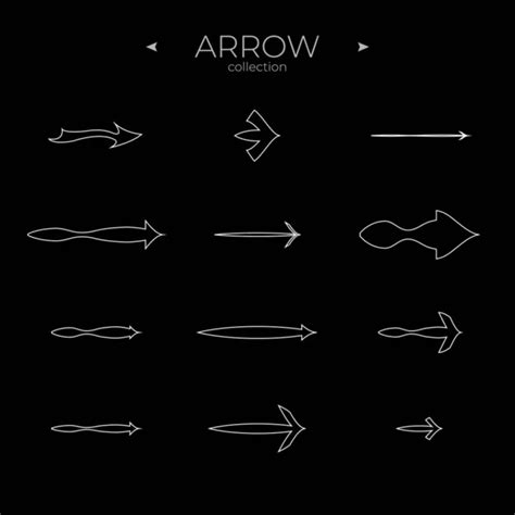 simple set arrow icons universal arrow icon arrow basic elements stock vector by ©vitalinagerman