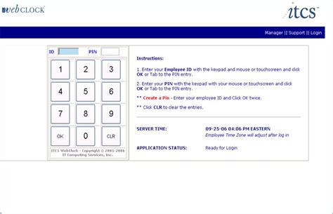 Web Time Clock Software