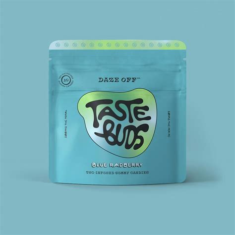 Blue Radberry Thc Infused Gummies [10 X 10mg] Daze Off
