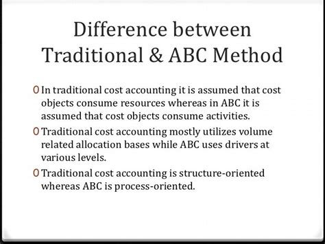 Difference Between Traditional Absorption Costing And Activity Based Costing Gameimperiamat