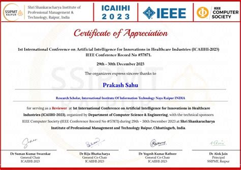 Prakash Sahu On Linkedin Researchreviewer Certificate