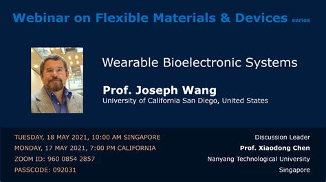 Flexible Materials And Devices Webinar Prof Joseph Wang
