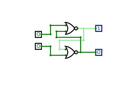 Circuitverse Sr Latch Using Nor Gate