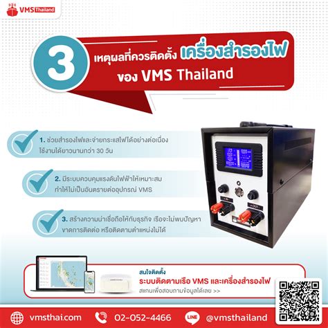 👉 3 เหตุผลที่ควรติดตั้ง เครื่องสำรองไฟ ของ Vms Thailand 🚤 1 ช่วยสำรองไฟ และจ่ายกระแสไฟฟ้าได้