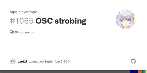 Osc Strobing · Issue 1065 · Mpv Playermpv · Github