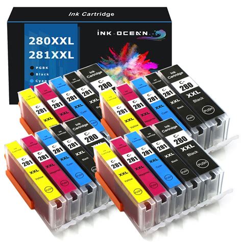 Xxl Pgi 280 Cli 281 Printer Ink For Canon Pixma Ts6320 Tr8620a Tr8622a