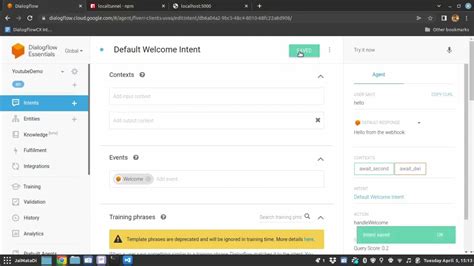 Dialogflow Context Handle Context From Webhook Nodejs Use Context