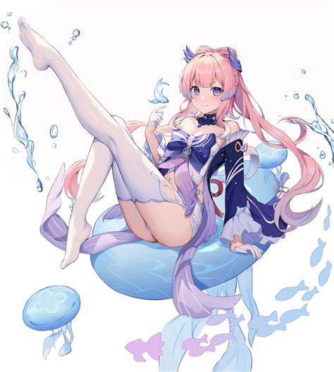 Sangonomiya Kokomi Genshin Impact Drawn By Hokorisakuni Danbooru