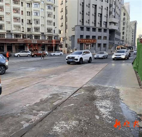 友谊路坍塌路面已修复完毕，恢复通车！路段哈尔滨道里区