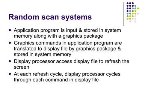 Lecture Raster Random Scan Systems PPT Computing Technology Computing