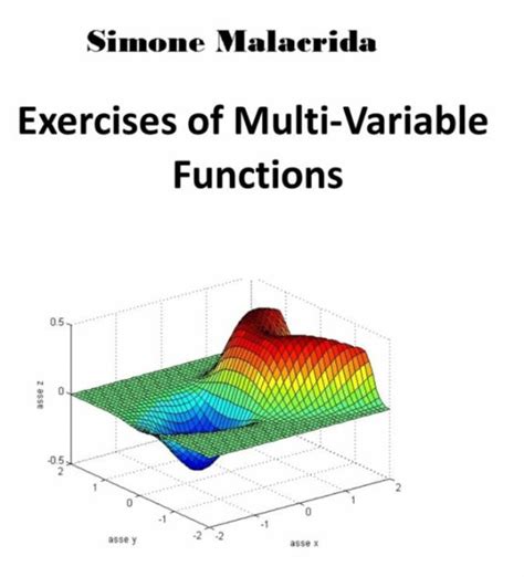 Exercises Of Multi Variable Functions By Simone Malacrida Paperback