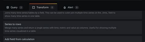 Table Transform Keeps Reverting To Time Series To Rows