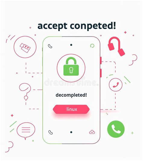 Mobile Phone Call Interface With Accept And End Call Buttons In A Clean