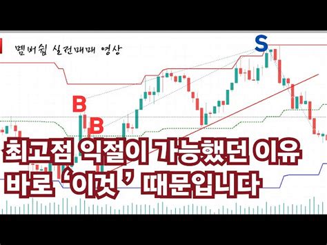 최고점 익절이 가능했던 이유 바로 이것 때문입니다