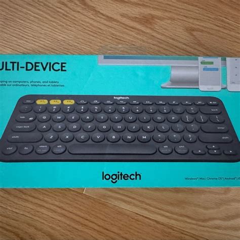 Logitech Computers Laptops And Parts Logitech Black Multidevice Wireless Keyboard Compact