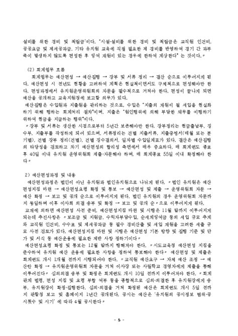 1 유아교육기관의 학급운영 관리 개념 및 원리 유치원과 어린이집의 유아관리에 대해 서술하시오 2 유치원의 재정관리의 기본원칙 예산편성 과정 및 내용 결산처리 과정 및 내