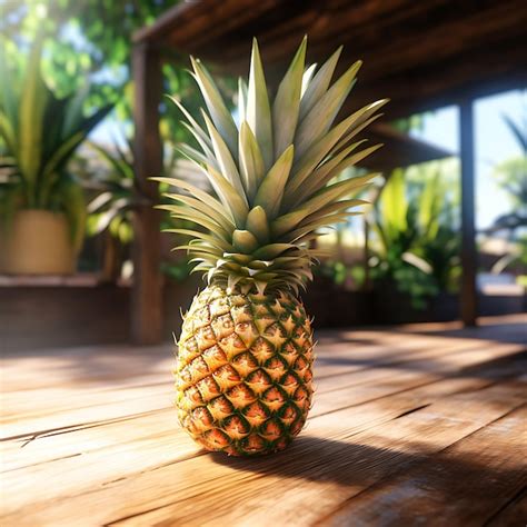 Premium Ai Image Fresh Pineapple Ai Genera