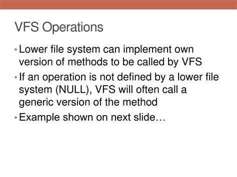 Ppt The Virtual File System Vfs Powerpoint Presentation Free Download Id1681530
