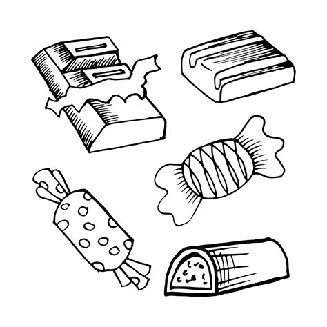 Candy Images Outline At Kai Hartung Blog