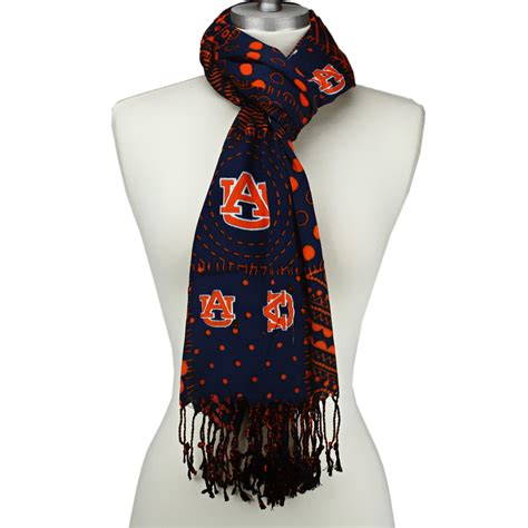 Mixed Print Stephie Scarf Auburn University Tigers