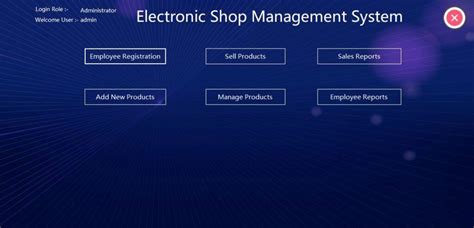 Electronic Shop Management System Project In Vbnet Using Database