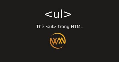 Thẻ UL trong HTML