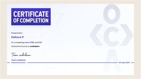 Kishore P On Linkedin Finished With Html And Css Beginners Course Offered By Codedamn