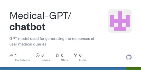 Github Medical Gpt Chatbot Gpt Model Used For Generating The Responses Of User Medical Queries