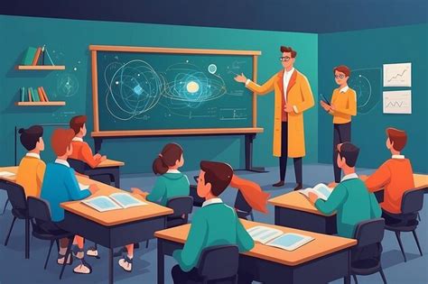 Premium Photo Physics Insight Teacher Conducting Demonstration With