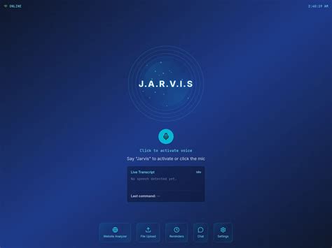 Jarvis Ai Voice Assistant And Website · Built With Blink