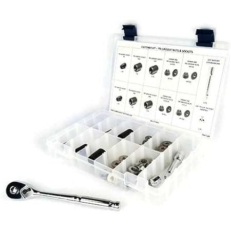 RAW PRODUCTS CORP Complete Tri Groove Socket Set Kit with Zamak 5 Zinc ...