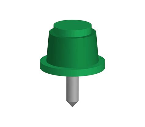 Premium Vector Three Dimensional Push Pin