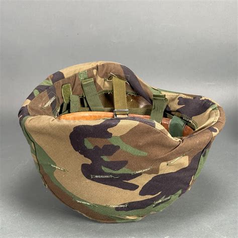 Vintage Army Usmc Military Pasgt Ballistic Helmet Us Medium Camo Cover