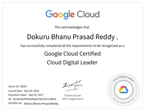 Bhanu Reddy On Linkedin Certification 12 Comments